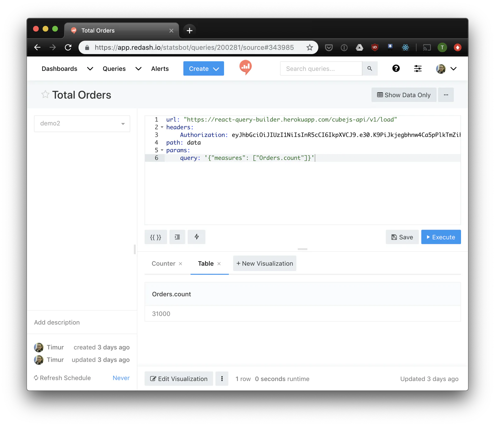 Redash Dashboard Tutorial with Cube - Cube Blog